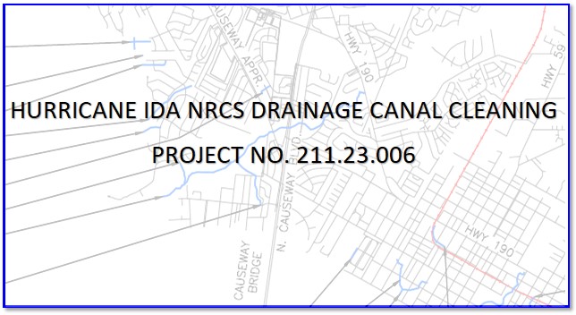 INVITATION TO BID: HURRICANE IDA NRCS DRAINAGE CANAL CLEANING ...