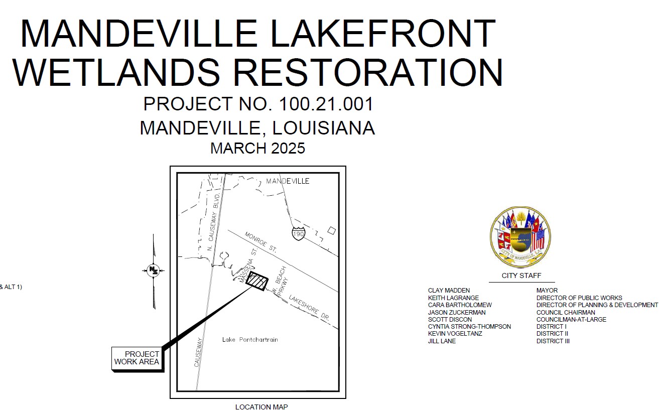 ITB - MANDEVILLE LAKEFRONT WETLANDS RESTORATION | Mandeville Louisiana